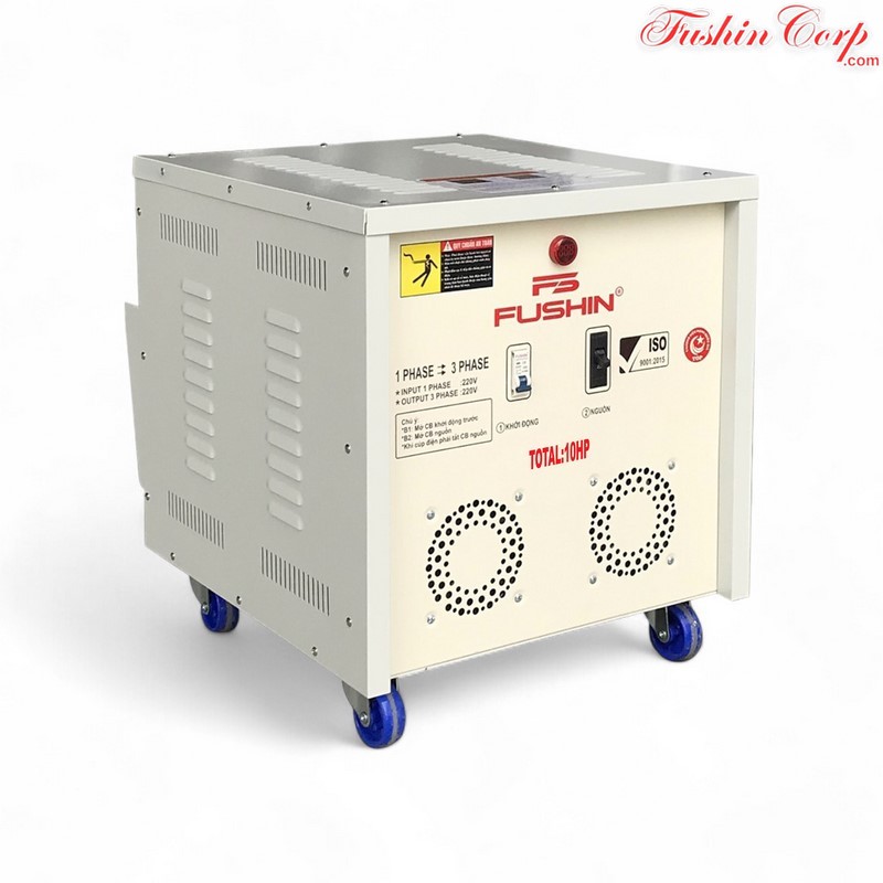 Biến Áp 1 Pha 220V Ra 3 Pha 220V 10HP FUSHIN