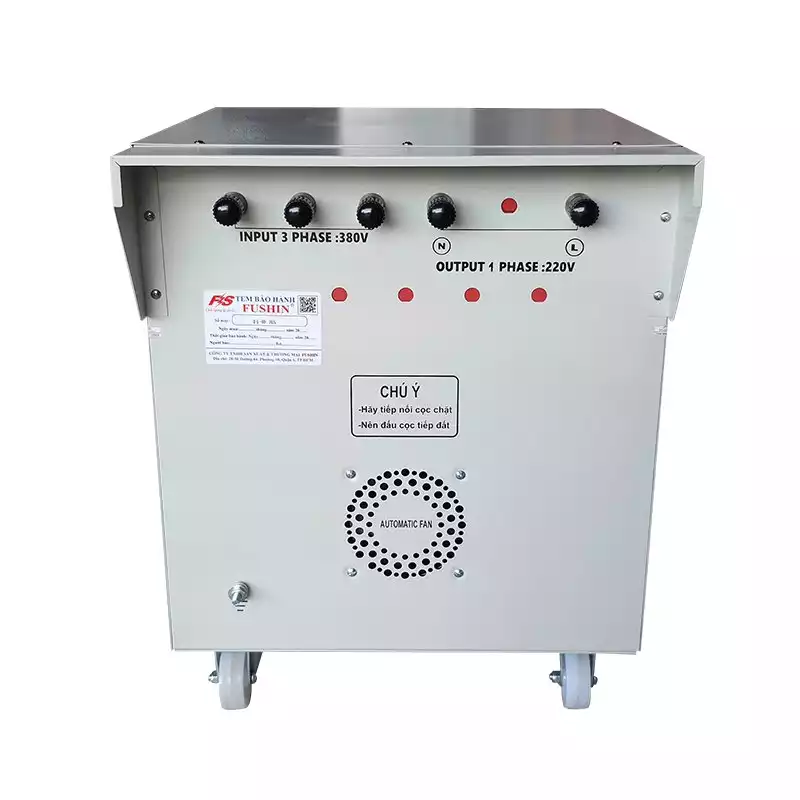 Biến Áp 3 Pha 380V Ra 1 Pha 220V 3KVA FUSHIN Thông Dụng