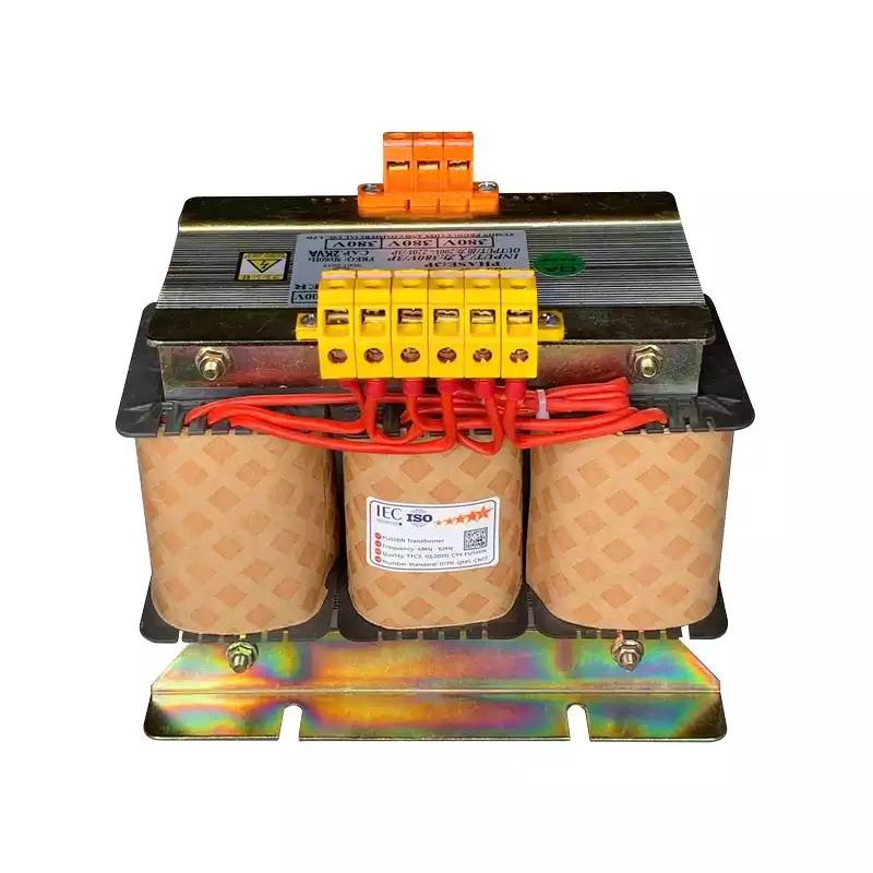 Biến Áp Trần Cách Ly 3 Pha 2KVA FUSHIN Vào 380V Ra 200V-220V Dây Đồng