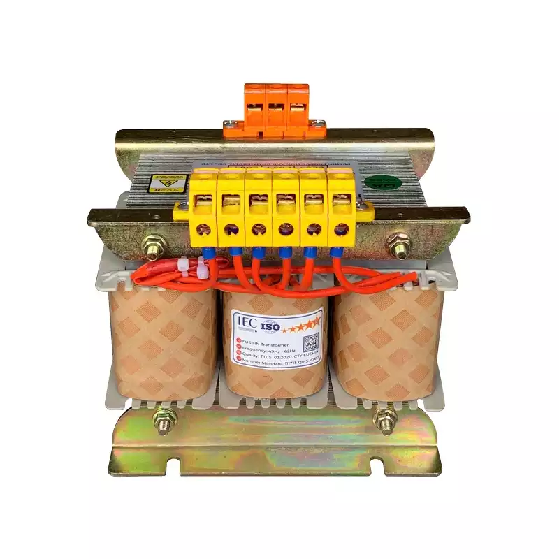 Biến Áp Trần Cách Ly 3 Pha 2KVA FUSHIN Vào 380V Ra 200V-220V Thông Dụng