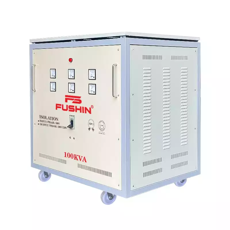 Biến Áp Cách Ly 3 Pha 100KVA FUSHIN Vào 380V Ra 200V-220V Thông Dụng